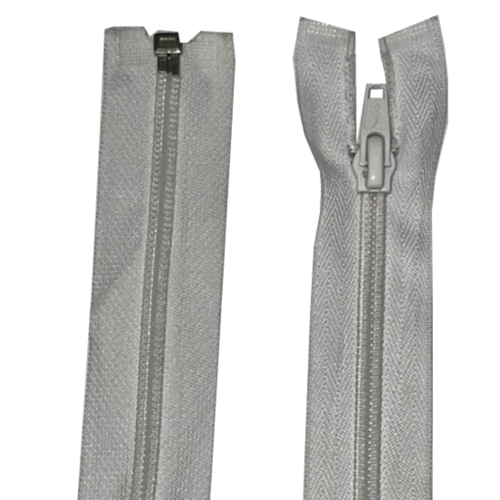 Nylon Open Ended Zip 14" (35cm) With Self Colour Metal Zipper – Pins ...
