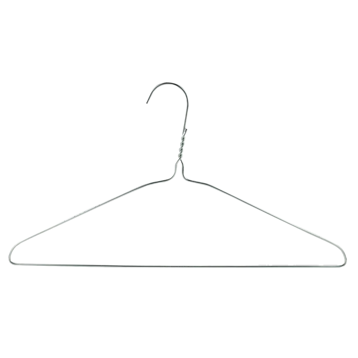 Wire Coat Hangers Metal, Slimline & Space-Saving With Trouser Bar ...
