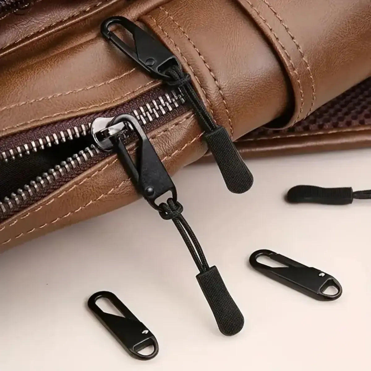 Zipper Pulls Repair & Extension Set Head Rope And Replacement Slider ...